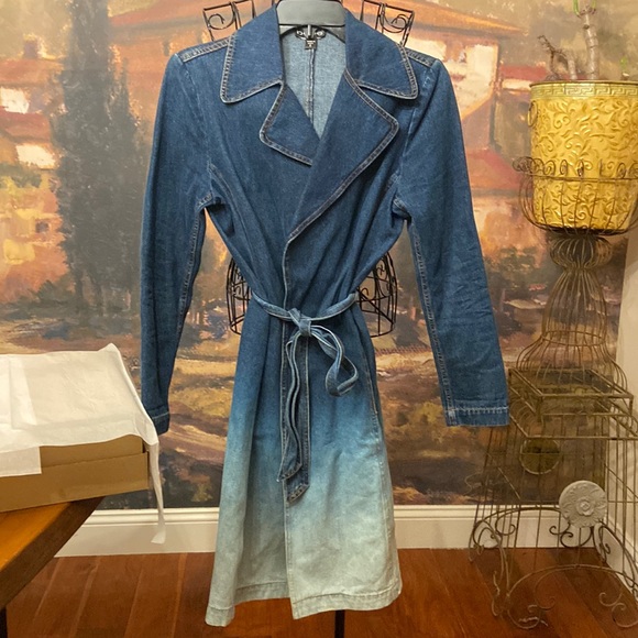 bebe | Jackets & Coats | Bebe Denim Jacket With Jean Belt | Poshmark